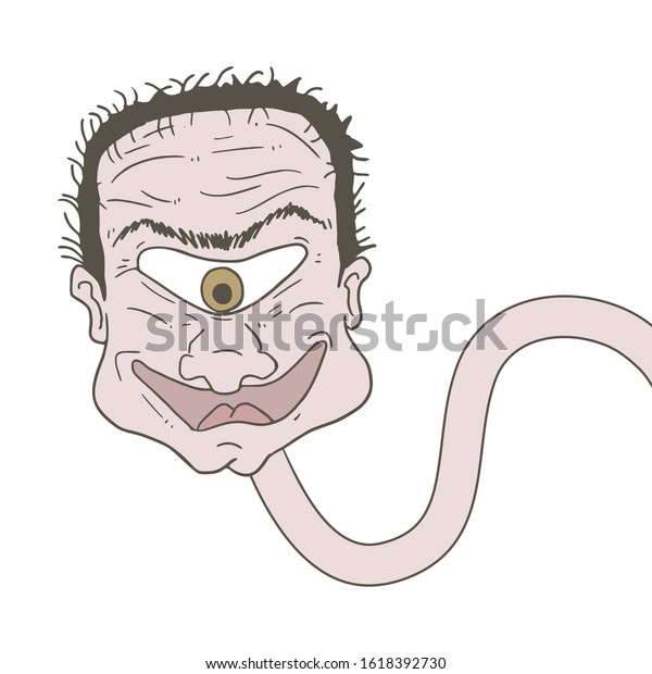 Design Face One Eye Stock Vector (Royalty Free) 1618392730 | Shutterstock