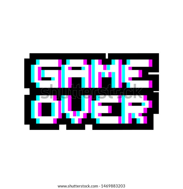 Design Game Over Pixel Symbol Stock Vector (Royalty Free) 1469883203