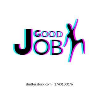 Design Good Job Message Stock Vector (Royalty Free) 1743130076 ...