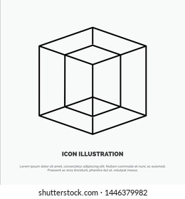 Cube Minimal Logo Concept Vector Logo Stock Vector (Royalty Free) 444529414