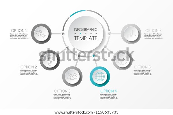 Design Gray Infographic Icons Vector Stock Vector (Royalty Free ...