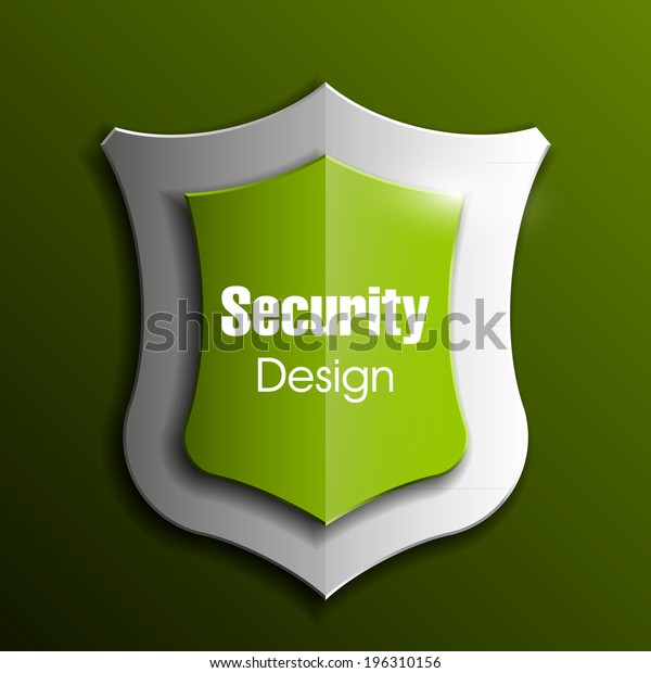 Design Green Shield Origami Vector Banner Stock Vector (Royalty Free ...