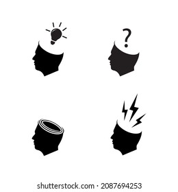 Design Illustration Head Symbol Stock Vector (Royalty Free) 2087694253 ...