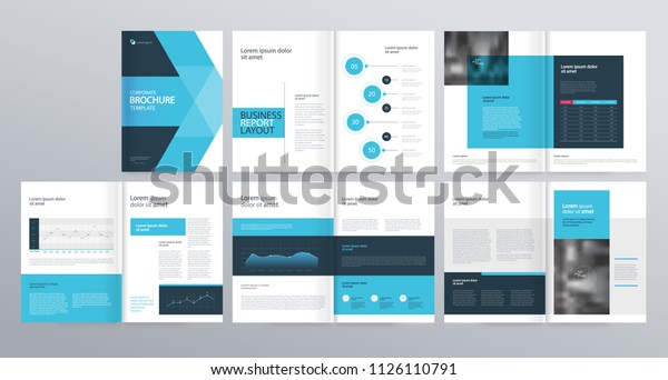 Design Layout Template Company Profile Annual Stock Vector (Royalty ...