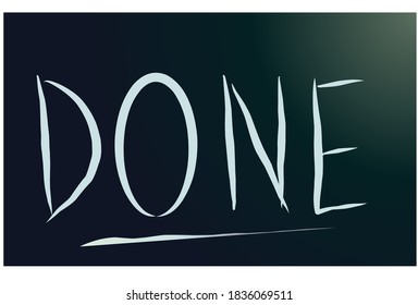 Design Letter Done Stock Vector (Royalty Free) 1836069511 | Shutterstock