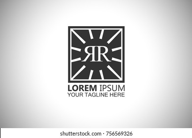 Design Letter R Double Letter Stock Vector (Royalty Free) 756569326 ...
