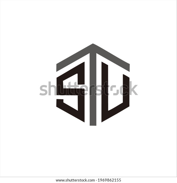 Design Letter Stu Logo Your Brand Stock Vector (Royalty Free ...