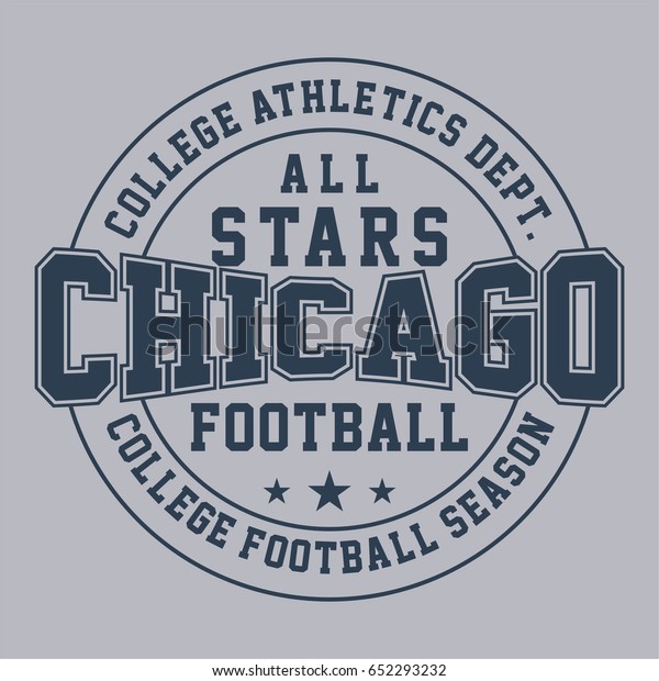 Design Letters Numbers All Star Chicago Stock Vector (Royalty Free ...