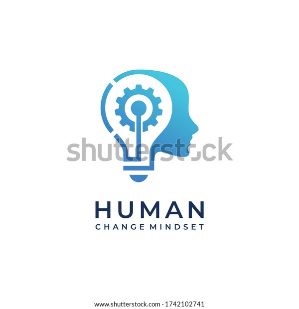 Design Logo Symbol Human Mindset Stock Vector (Royalty Free) 1742102741 ...