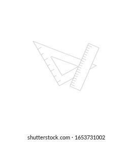 Design Measure Ruler Linear Line Illustration Stock Vector (Royalty ...