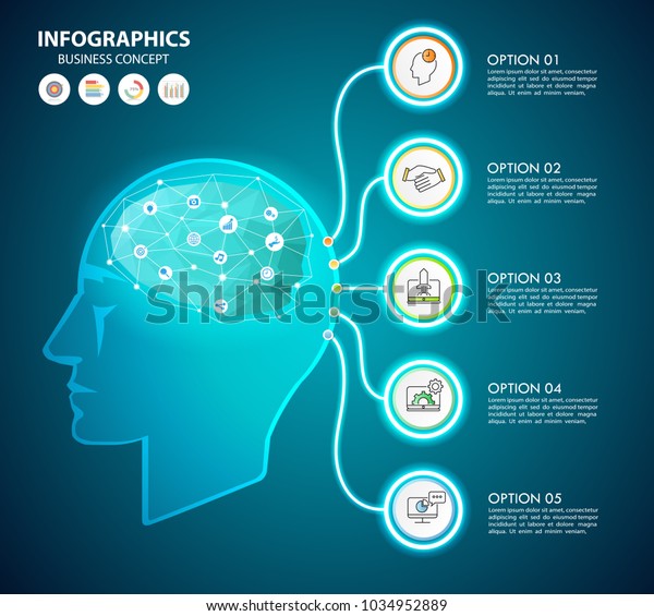Design Mind Set Infographic Template Creative Stock Vector (Royalty ...