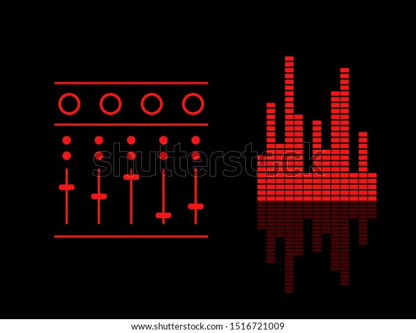 Design Mixer Audio Console Icon Stock Vector (Royalty Free) 1516721009 ...
