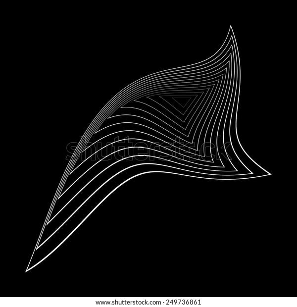 Design Monochrome Triangle Movement Illusion Background Stock Vector ...