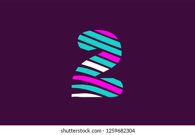 Design Number 2 Lines Stripe Logo Stock Vector (Royalty Free) 1259681248