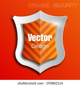 Design Orange Shield Origami Vector Banner Stock Vector (Royalty Free ...
