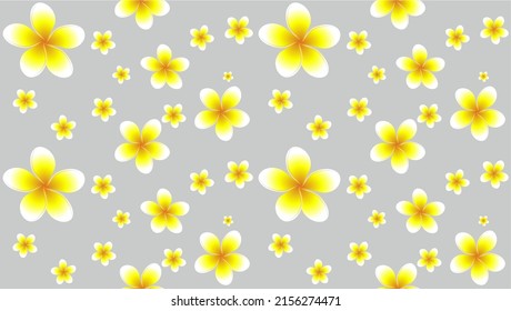 Design Pattern Decorative Kamboja Flower Yellow Stock Vector (Royalty ...