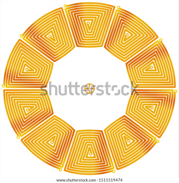 Design Pcb Stator Coreless Axial Flux Stock Vector (Royalty Free ...