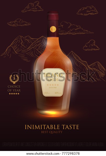 Design Premium Ads Template Alcohol Products Stock Vector (Royalty Free ...