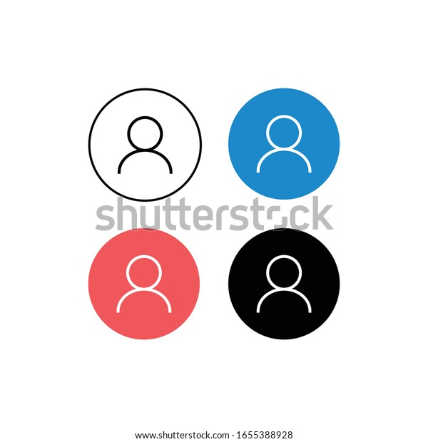 Design Profile Icon Avatar Vector Template Stock Vector (Royalty Free ...