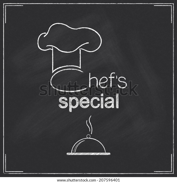 Design Restaurant Chefs Special Menu Chalkboard Stock Vector (Royalty ...