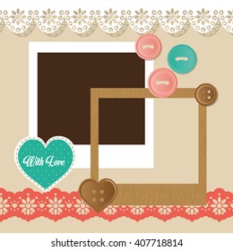 Design Scrapbook Icons Vector Design Stock Vector (Royalty Free ...
