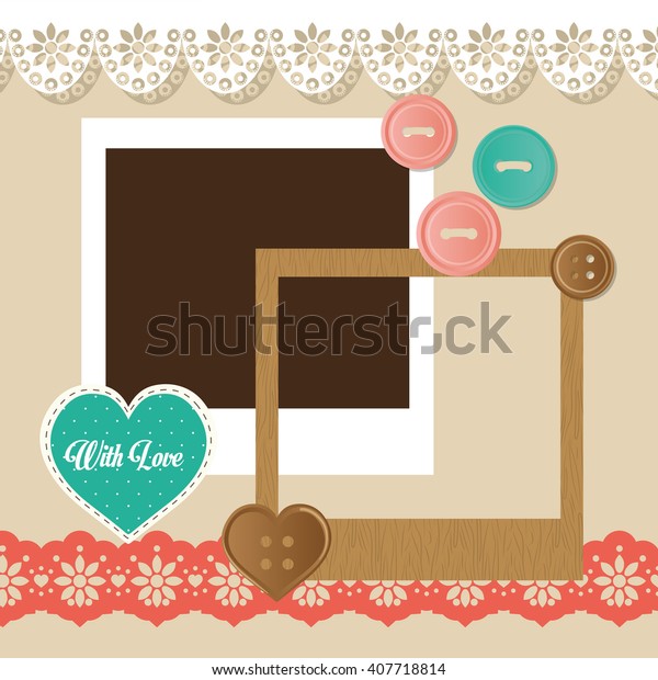 Design Scrapbook Icons Vector Design Stock Vector (Royalty Free ...