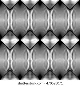 Design Seamless Monochrome Diamond Pattern Abstract Stock Vector ...