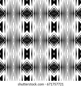 Design Seamless Monochrome Diamond Pattern Abstract Stock Vector ...