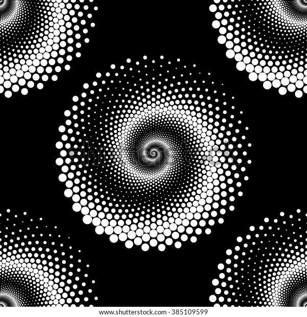 Design Seamless Spiral Dots Pattern Abstract Stock Vector (Royalty Free ...