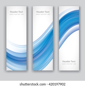 Design Set Vertical Modern Backgrounds Vector Stock Vector (Royalty ...