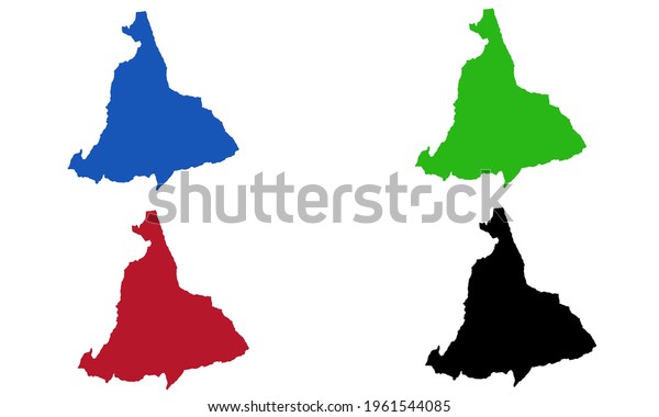 Design Silhouette Barangay Map Philippines White Stock Vector (Royalty ...