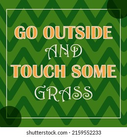 Design Simple Vector Go Outside Stock Vector (Royalty Free) 2159552233 ...