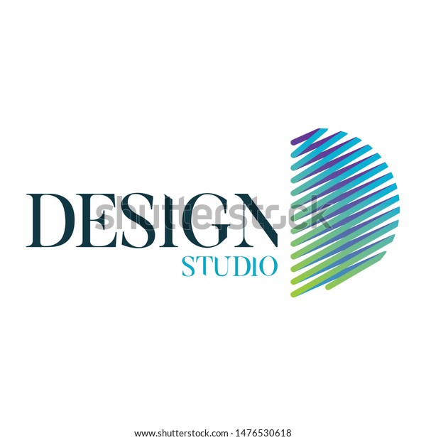 Design Studio Logo Template Letter D Stock Vector (Royalty Free) 1476530618