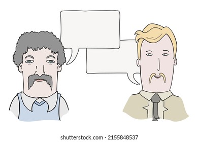 Design Talking Character Draw Stock Vector (Royalty Free) 2155848537 ...