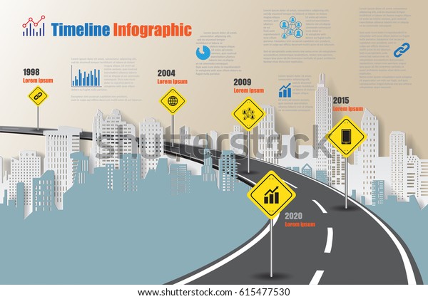 Design Template City Timeline Infographic Vector: Vector có sẵn (miễn ...