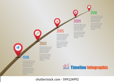 Design Template Creative Business Timeline Infographics Stock Vector ...