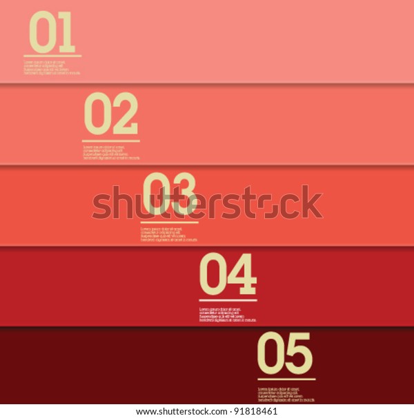 Design Template Red Graphic Website Layout Stock Vector (Royalty Free ...