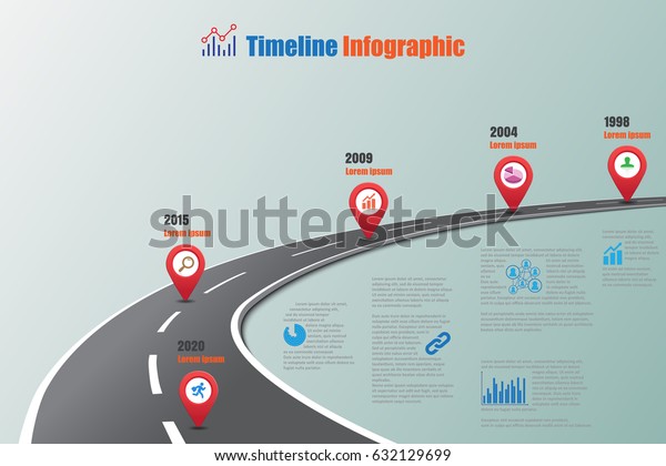 Design Template Road Map Timeline Infographic Stock Vector (Royalty ...