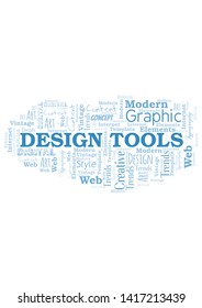 Design Tools Word Cloud Wordcloud Made Stock Vector (Royalty Free ...