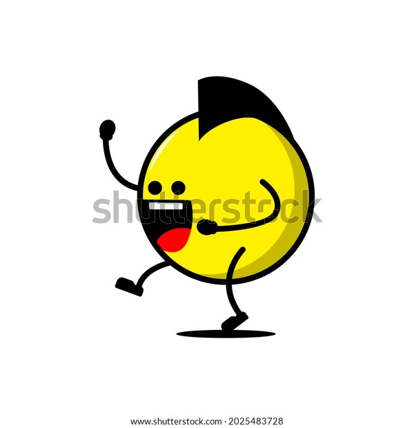 Design Vector Cute Punk Emoticon Stock Vector (Royalty Free) 2025483728 ...