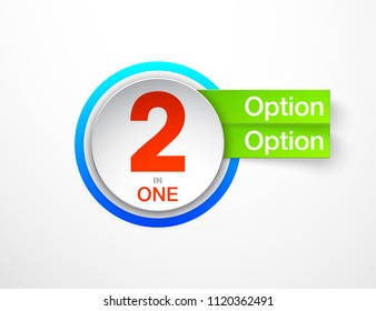 Design Vector Illustration Sign Numbers Two Stock Vector (Royalty Free ...