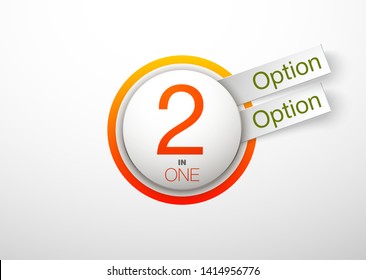 Design Vector Illustration Sign Numbers Two Stock Vector (Royalty Free ...