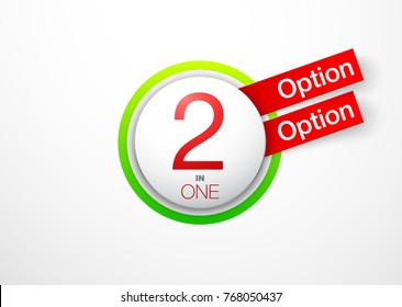 Design Vector Illustration Sign Numbers Two Stock Vector (Royalty Free ...