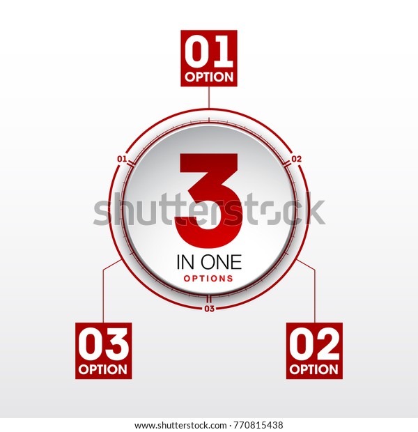 Design Vector Illustration Sign Numbers Three Stock Vector (Royalty ...
