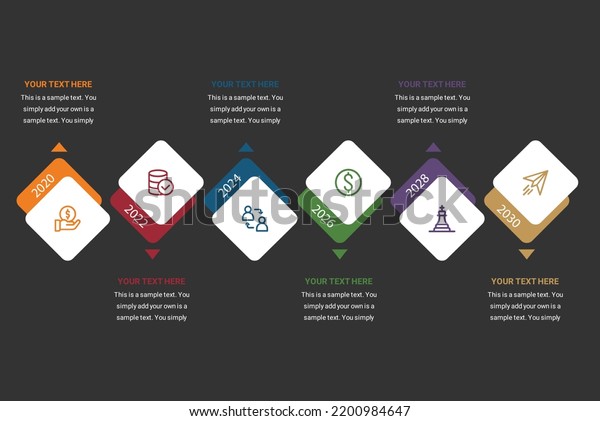 Design Vector Milestone Infographics Education Theme Stock Vector ...