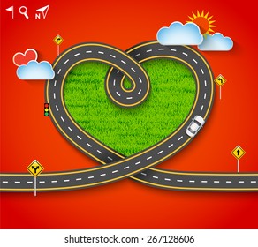 2,924 Heart road map Images, Stock Photos & Vectors | Shutterstock