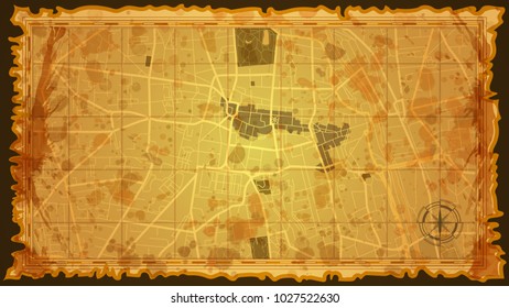 Old Map Cover Template Background: ภาพประกอบสต็อก 317656478 | Shutterstock