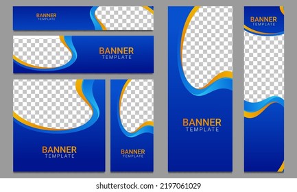 Design Web Banners Different Standard Sizes Stock Vector (Royalty Free ...
