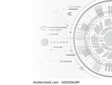 Design White Technology Electric Abstract Background Stock Vector ...