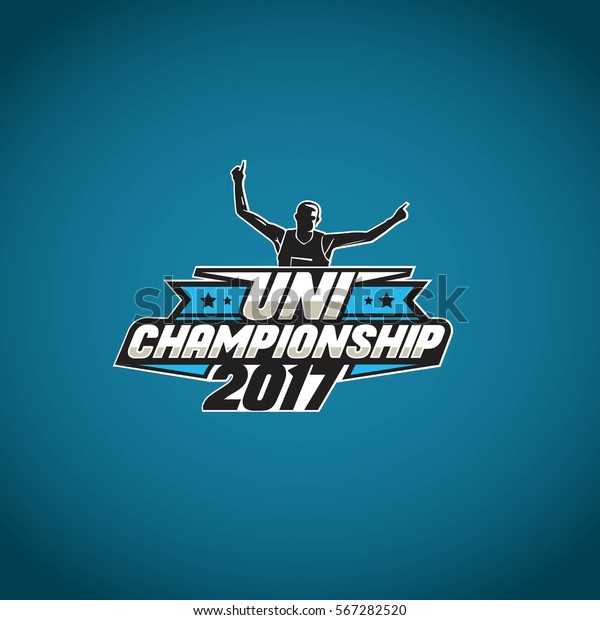 Design Winner Marathon Running Logo Championship Stock Vector (Royalty ...